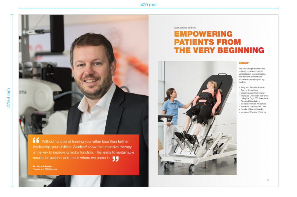 Format and grid – Hocoma – Style Guide